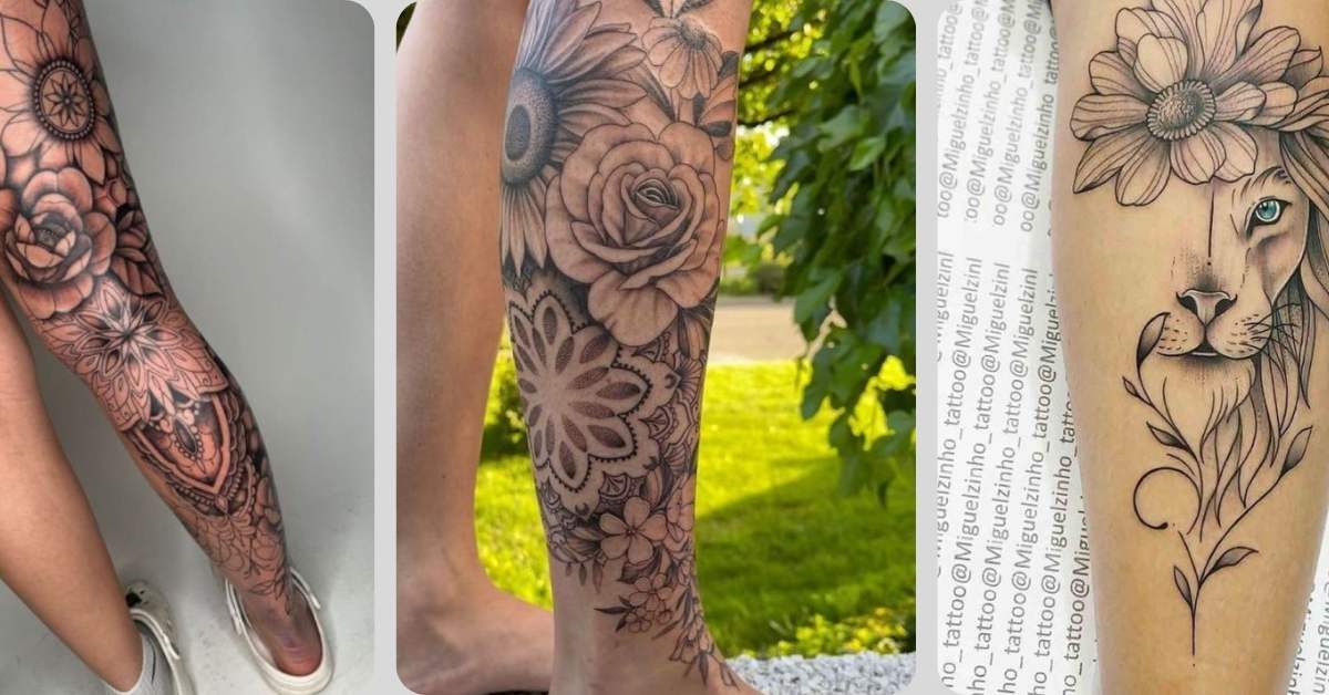 Inspirações para a sua Próxima Tatuagem Feminina na Panturrilha