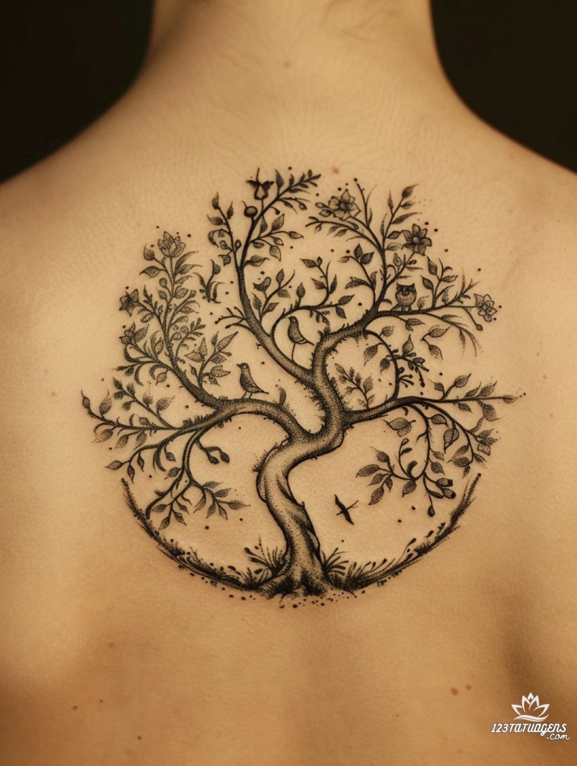 Inspire-se: 21 Tatuagens Femininas Incríveis para as Costas - 123 Tatuagens
